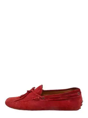 TOD'S City Gommino Suede Loafers - Red