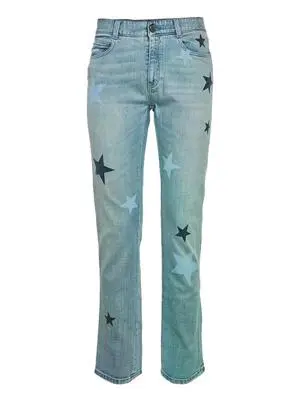 Stella McCartney Star-print Slim-fit Jeans - Blue