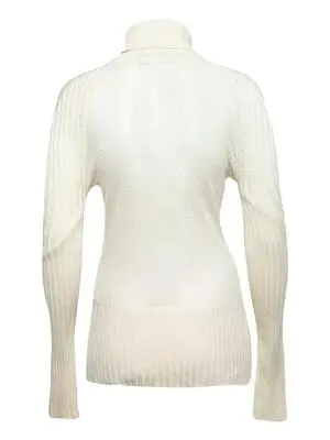 Versace Ribbed Roll-neck Sweater - Neutrals