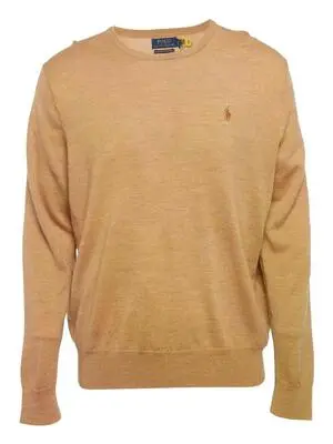 Polo Ralph Lauren Embroidered Pony Wool Sweater - Neutrals