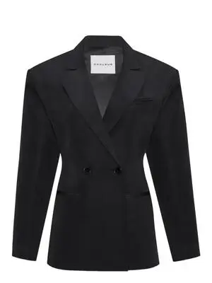 OCCLEUS Sky Double-breasted Blazer - Black