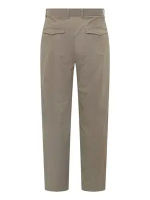 DUNO Davi Pleated Tapered-leg Trousers - Neutrals
