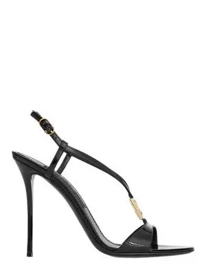 Dolce & Gabbana Patent Leather Sandals - Black