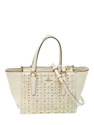 COACH VINTAGE Crosby Floral-appliqué Tote Bag - Neutrals