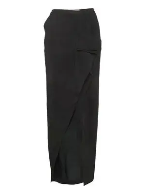 Rick Owens Draped Maxi Skirt - Black