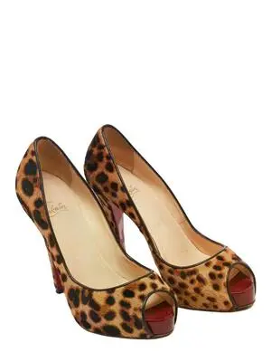 CHRISTIAN LOUBOUTIN Lady Peep Pumps - Neutrals