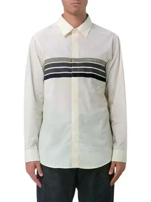 Emporio Armani Stripe-detail Shirt - Neutrals