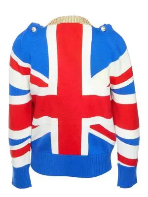 Gucci Union Jack Wool Sweater - Blue