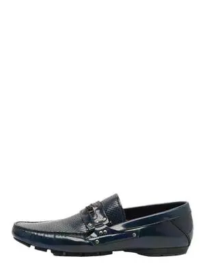 Versace Medusa Leather Loafers - Blue