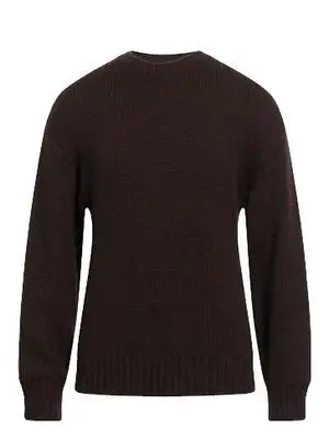 Dsquared2 Dark Alpaca Wool Crewneck Sweater - Brown