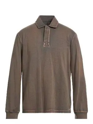 Rag & Bone Polo Shirt Size Cotton - Brown
