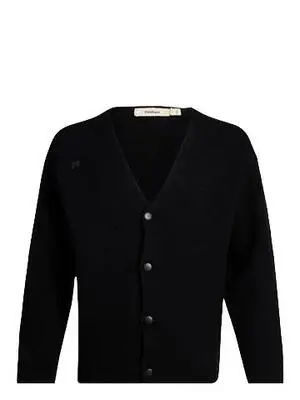 PANGAIA Recycled Cashmere & Wool Cardigan - Black