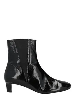 CastaÑer Glossed Leather Chelsea Ankle Boots - Black