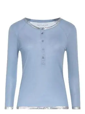 Zadig&Voltaire Light Modal T-shirt With Coated Effect - Blue