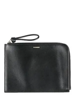 JIL SANDER Leather Pouch - Black