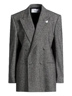 LARDINI Double-breasted Blazer - Grey