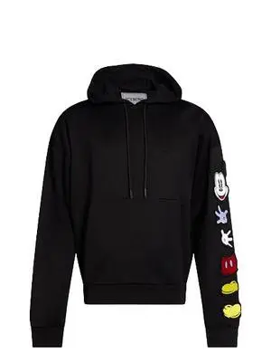 Iceberg Polyamide And Cotton Hoodie With Embroidered Logo - Black
