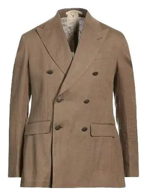 MESSAGERIE Blazer Taupe Size Cotton, Polyamide, Elastane - Grey