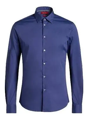 GAUDI Shirt Size Cotton, Polyamide, Elastane - Navy