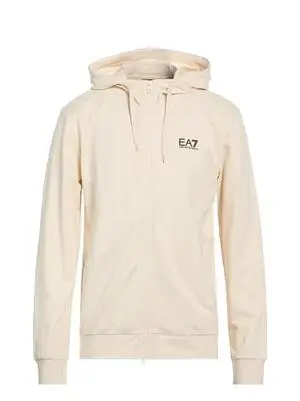 EA7 EA7 Zip-Up Hooded Sweatshirt White