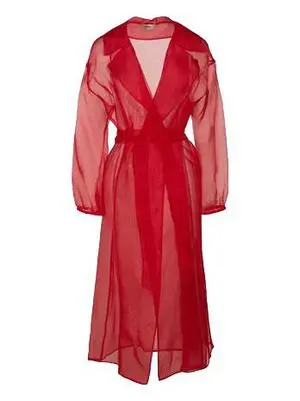 Herno Organza Overcoat - Red