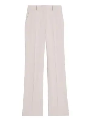 Theory Crepe Bootcut Trousers - Stone