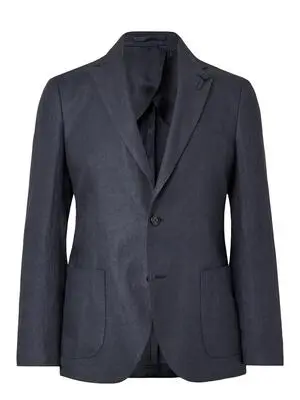 LARDINI Linentwill Suit Jacket - Navy