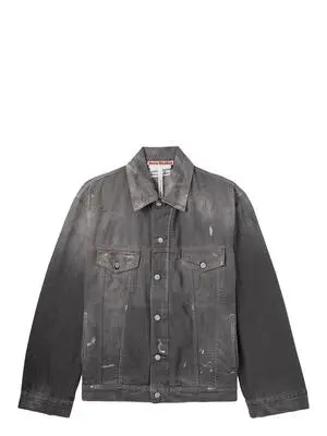 Acne Studios Robert U Oversized Denim Jacket - Anthracite