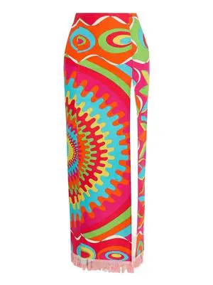 Emilio Pucci Maxi Skirt - Orange
