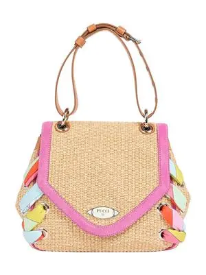 Emilio Pucci Faux Raffia Shoulder Bag - Neutral