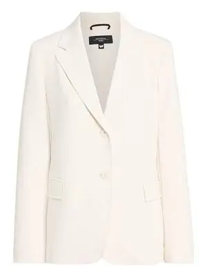 Max Mara Twill Blazer With Buttoned Cuffs - Ecru