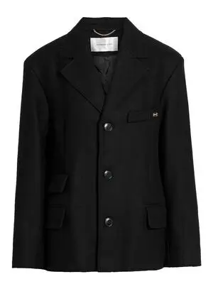 Victoria Beckham Wool-blend Felt Coat - Black