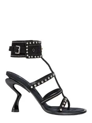 Emilio Pucci Emilia Studded Suede Sandals - Black