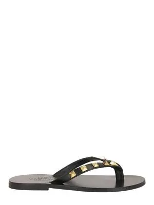 Valentino Garavani Rockstud Thong Sandal - Nero