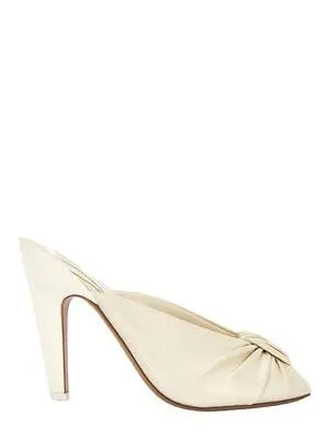 Chloé Suzie Open Toe Stiletto Mules - Soft Ivory