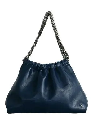SUUD COLLECTION Giorgia Chain Leather Bag - Blue