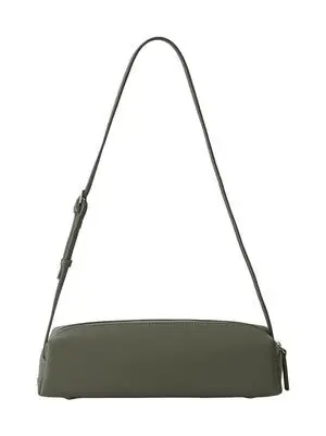 SUUD COLLECTION Khaki Mervie Baguette Bag - Green