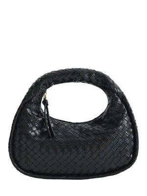 SUUD COLLECTION Suud Collection Joli Braided Leather Mini Bag Black
