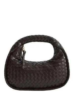 SUUD COLLECTION Joli Braided Leather Mini Bag - Brown