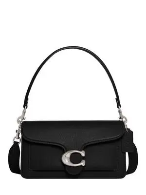 COACH Coach Tabby 26 Shoulder Bag With Logo Plaque Black