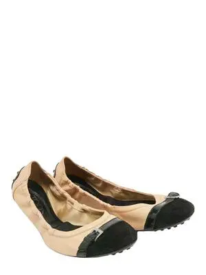 TOD'S Buckled Ballet Flats - Neutrals