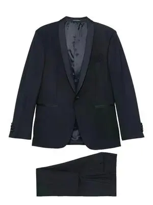 CARLO PIGNATELLI Shawl-lapel Single-breasted Suit - Blue