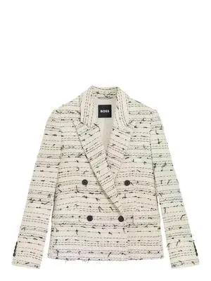 BOSS Double-breasted Blazer - Neutrals