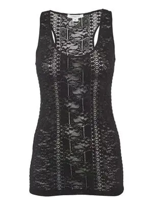 Givenchy Lace Floral Tank Top - Black