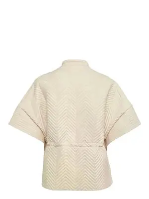 Gucci High-neck Quilted Jacket - Neutrals