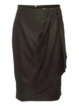 Max Mara Pleated Mini Skirt - Grey