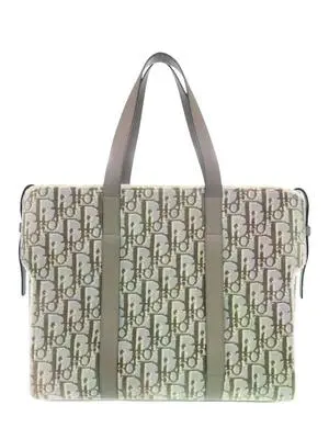 Dior Large Oblique Wool Corolle Tote Bag - Neutrals
