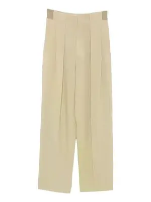 Victoria Beckham Fluid Tailored Trousers - Neutrals
