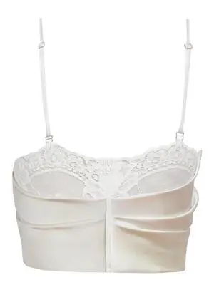 SEEN USERS Seen Users'Name Lace-Trim Cropped Top