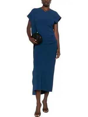 VICTORIA BECKHAM Victoria Beckham Draped-Detail Midi Dress
